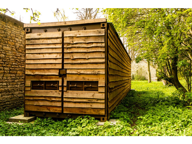 Shipping Container Conversions 40ft with Waney Edge cladding CS39964 ...