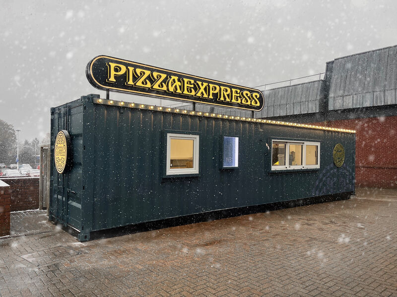 Shipping Container Conversions 40ft Pizza Express Pod CS99053 | | Case ...
