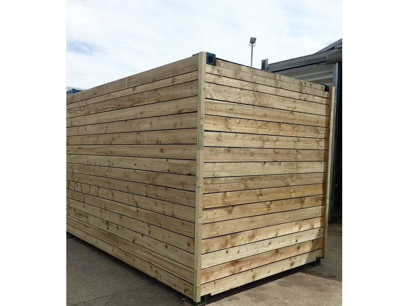 SHIPPING CONTAINERS 10ft used cladded container - Classic Rustic CLU10 ...