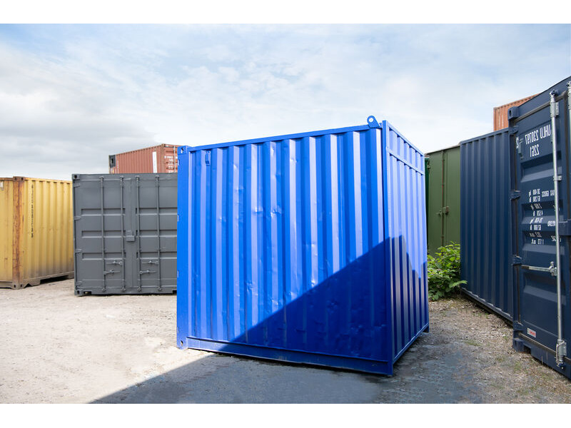 SHIPPING CONTAINERS Used 10ft Ply Lined Container with Personnel Door ...